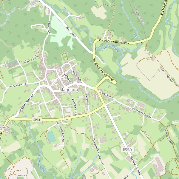 Mappa autonoleggi di Maggiora - Lombardo Geosystems